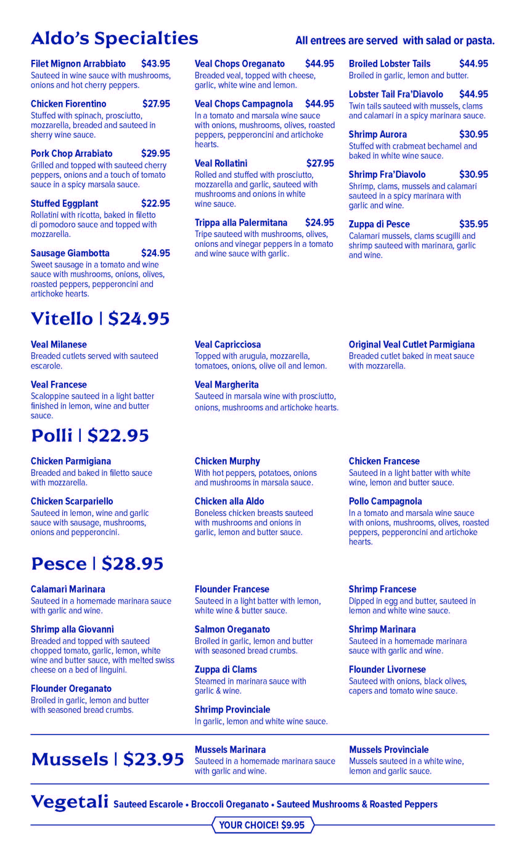 Aldo's Take Out - Aldo's of Wyckoff