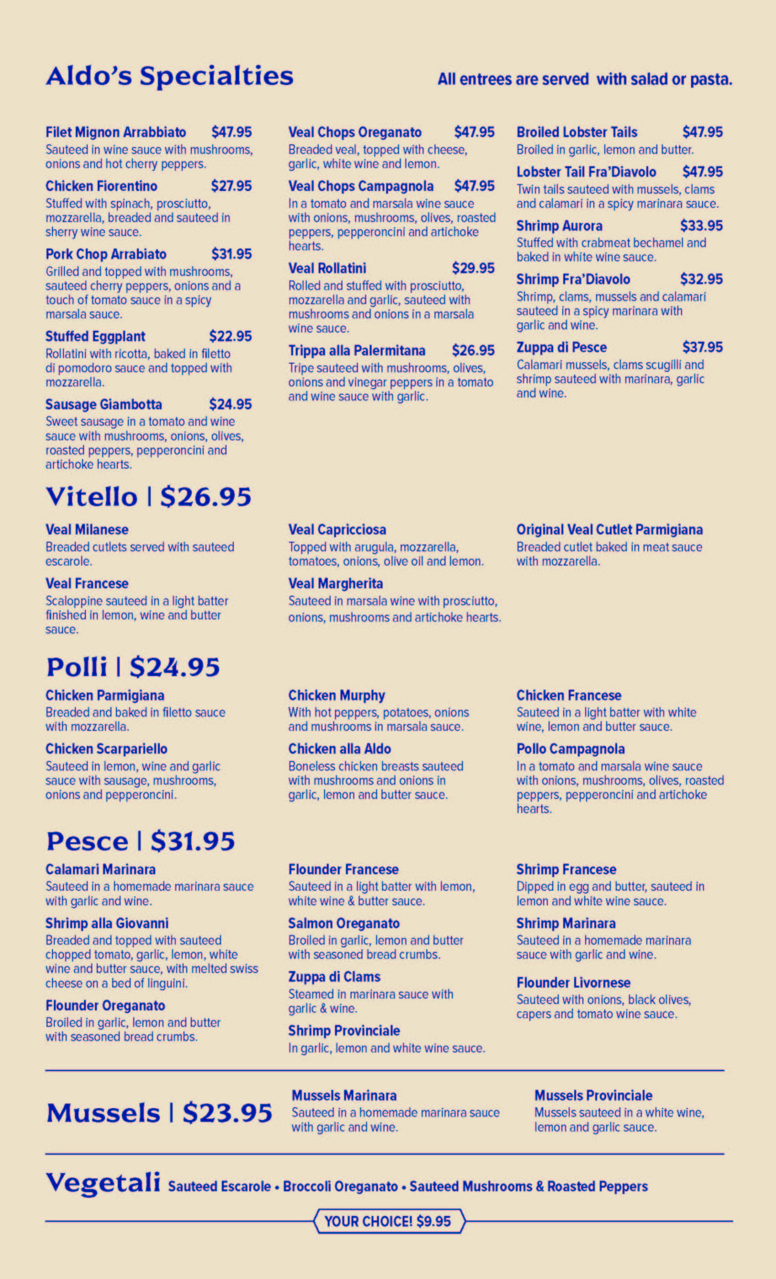 Aldo's Take Out - Aldo's of Wyckoff
